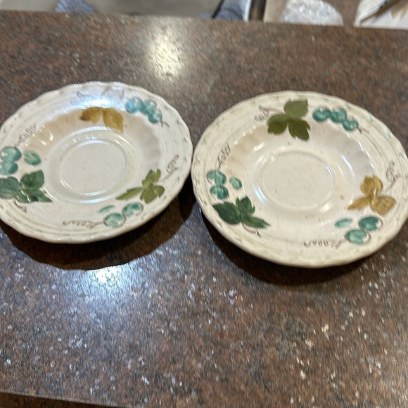 Metlox | Dining | 2 Vernon Ware By Metlox 6 4 Vineyard Saucer ...